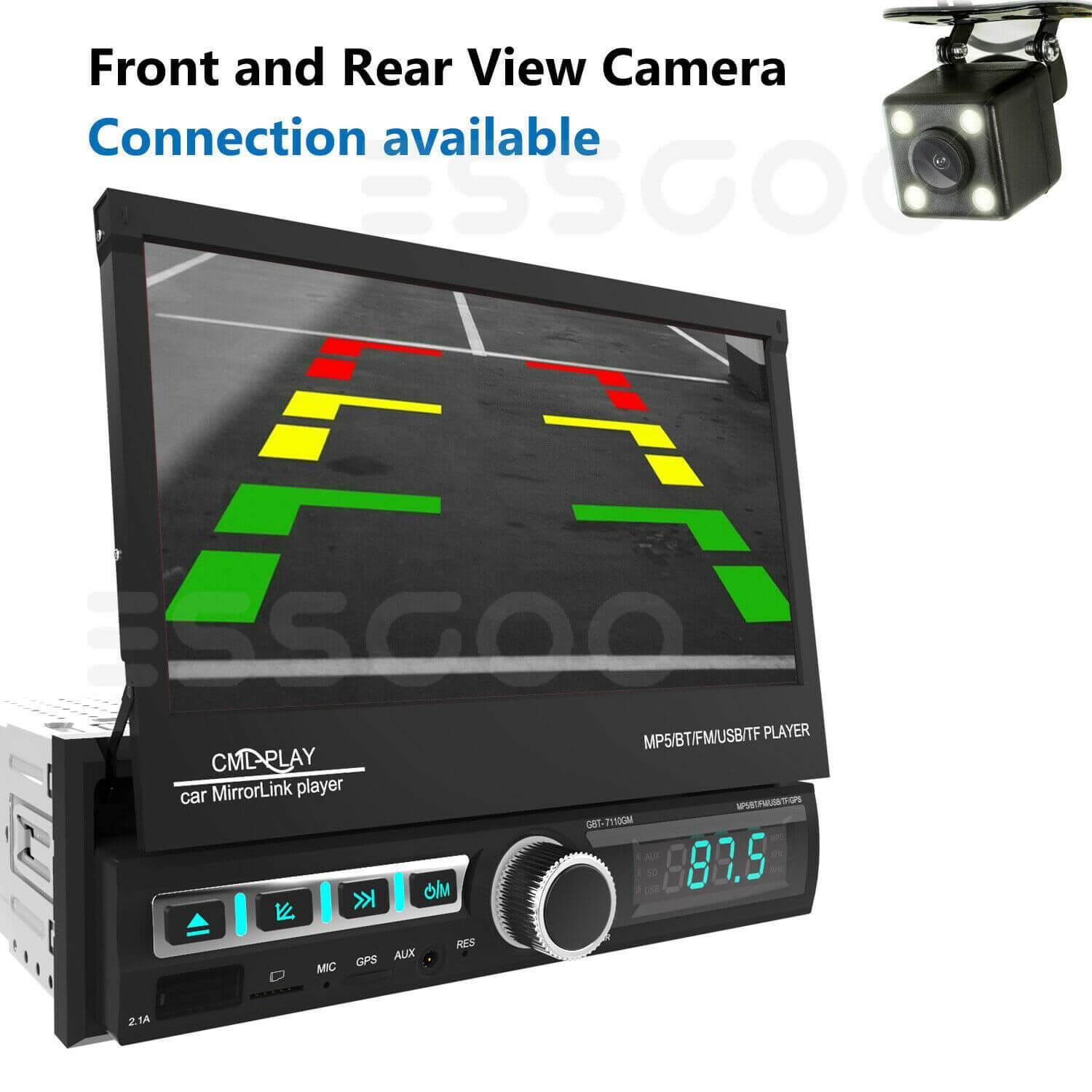 ESSGOO FS7001 | Single 1 Din Car Radio System Auto Stereo MP5 Player S